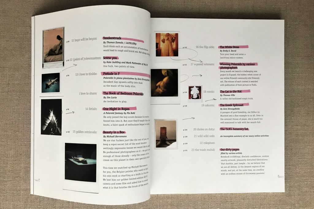 Tickl Magazine Erotic Cabinet Numéro 4 Love Book Hôtel 3022